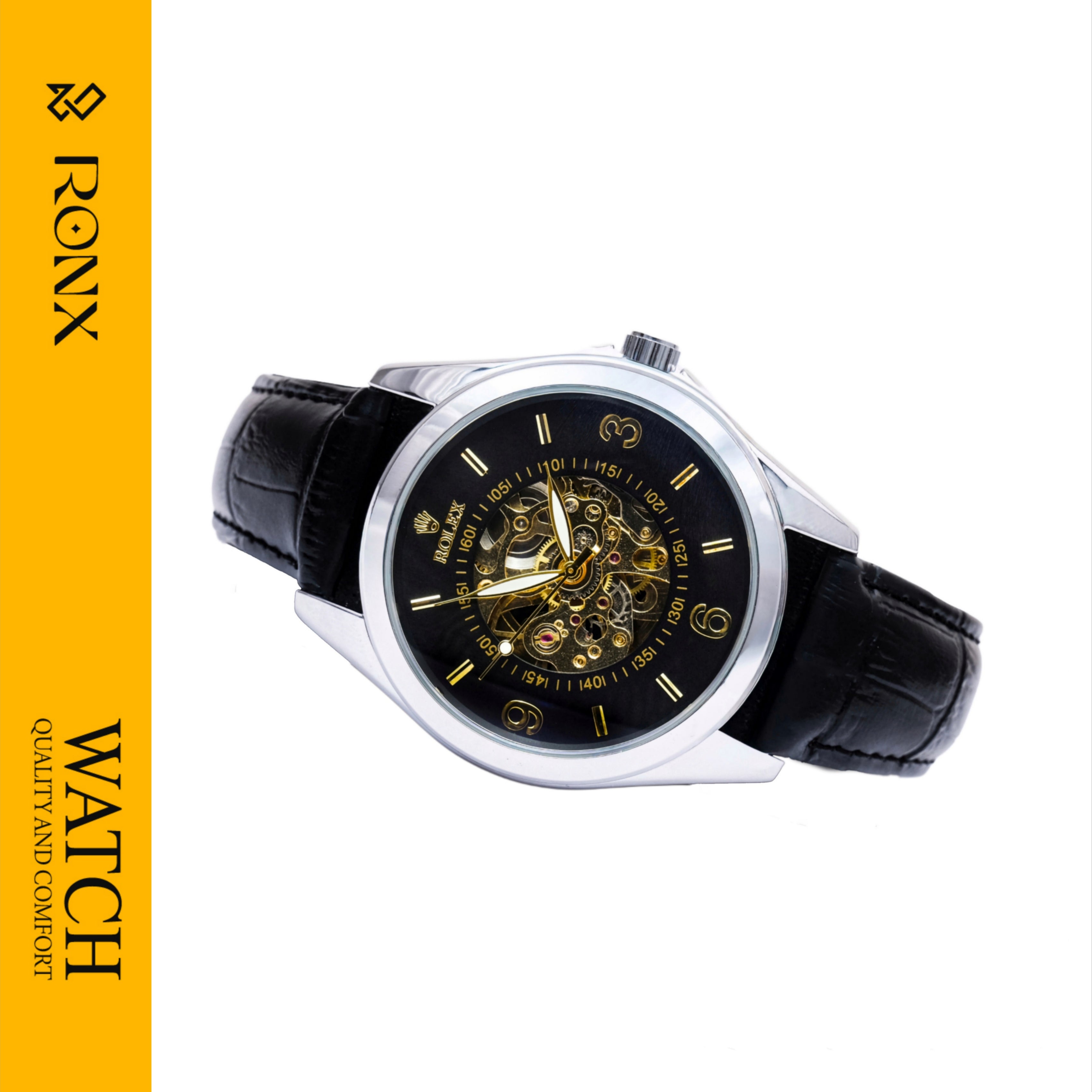 BlackForge Rolex Open-Heart Watch – RonX